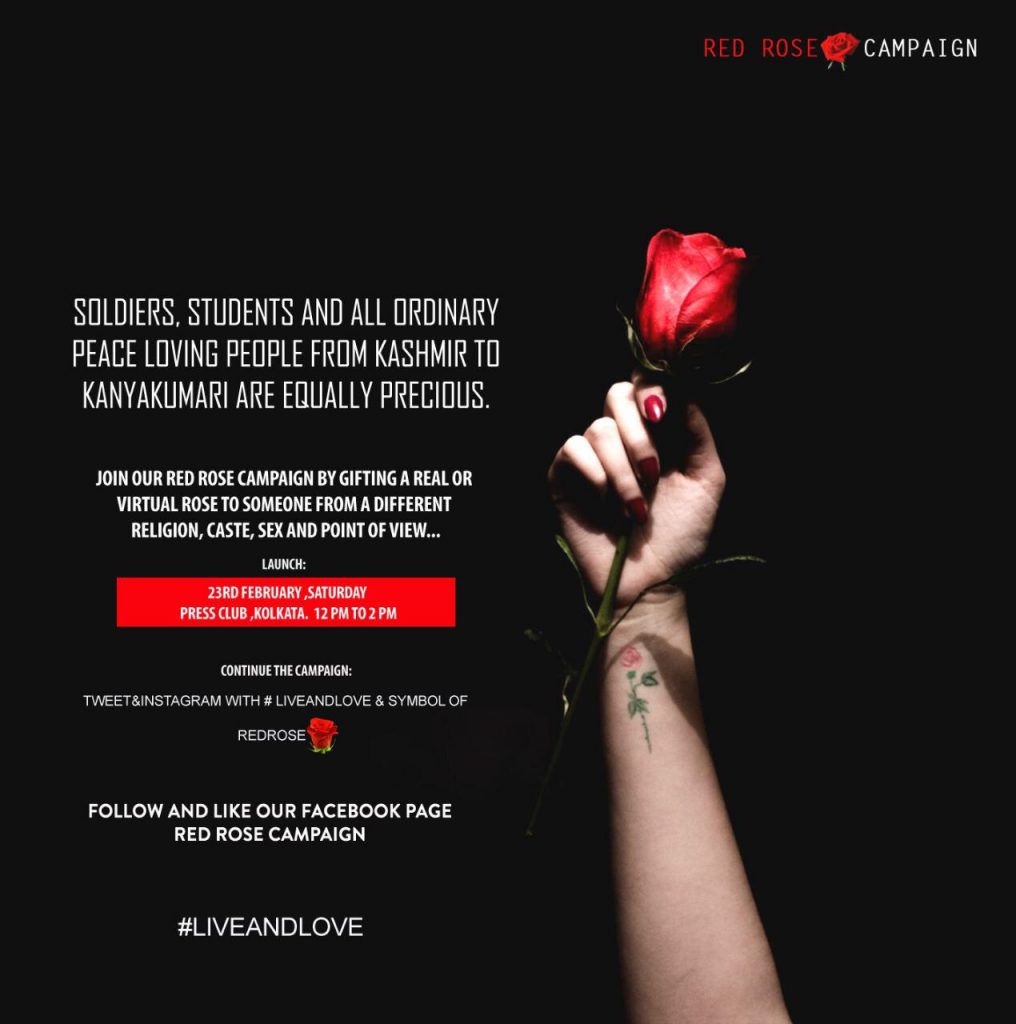 Red Rose campaign to promote Peace and Love – TwoCircles.net